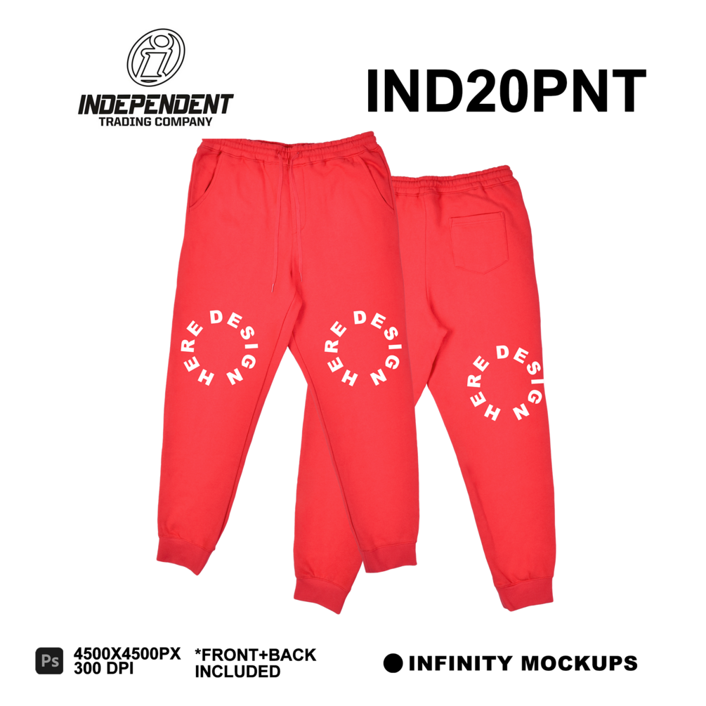 Red Pants INDEPENDENT (IND20PNT) Mockup