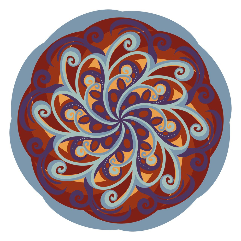 Energetic flow Mandala - Digital Mandala Art Download