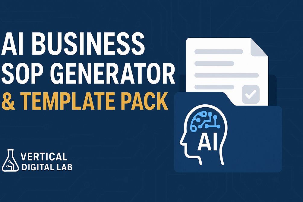 AI Business SOP Generator & Template Pack