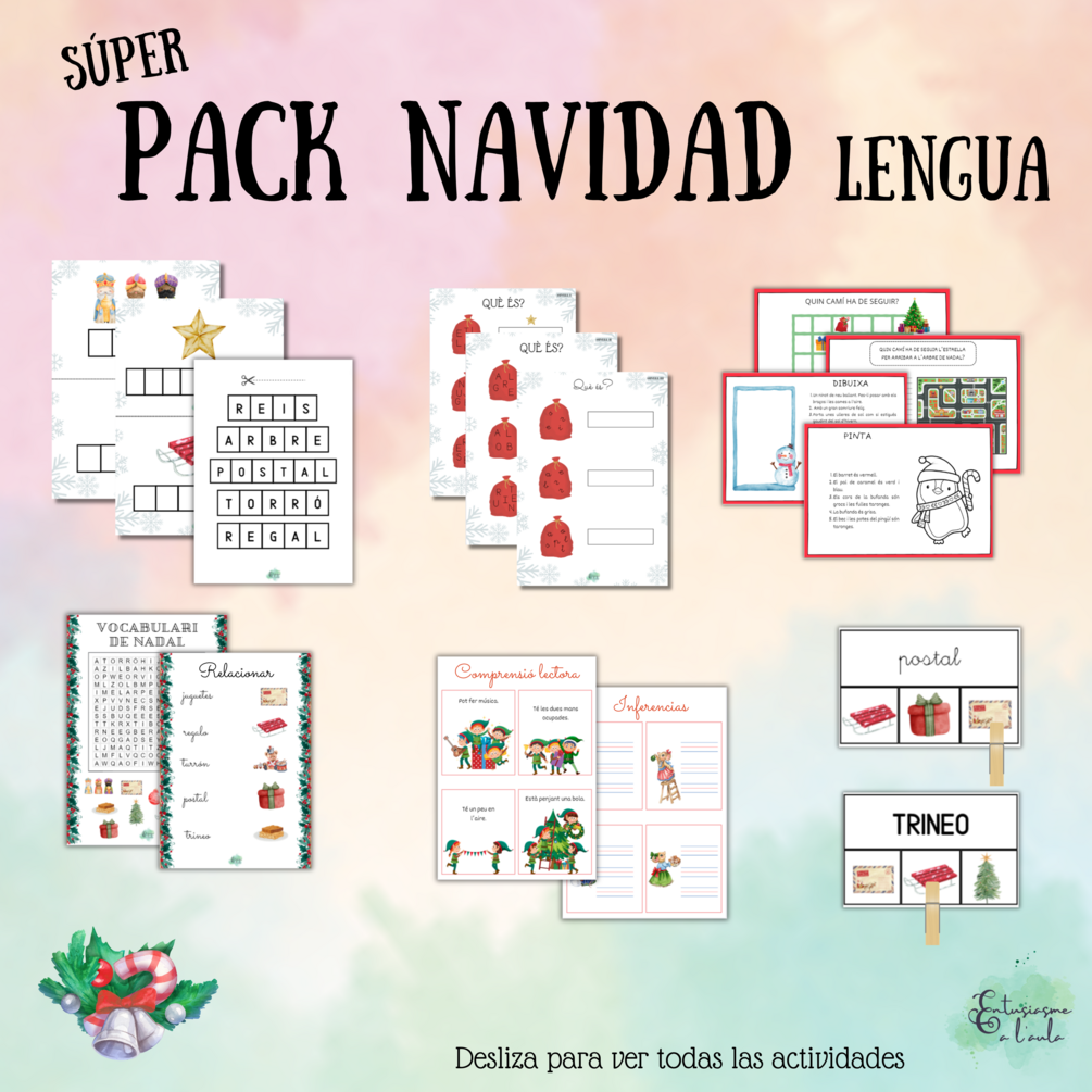 SÚPER PACK DE NAVIDAD LENGUA