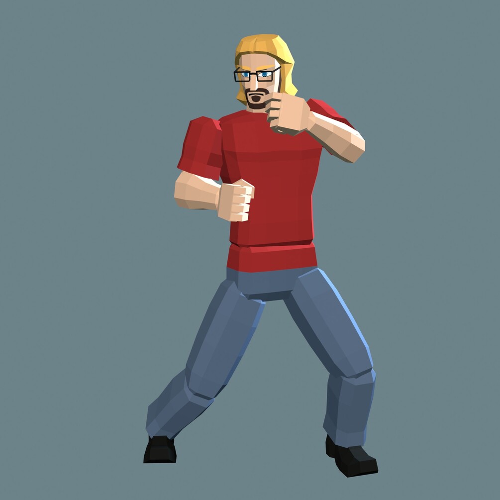 Maximilian Dood - Virtua Fighter Style 3D Character Model