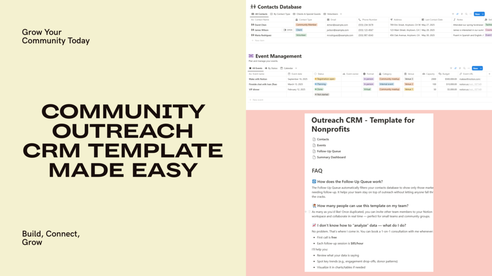 Customizable CRM Notion Template