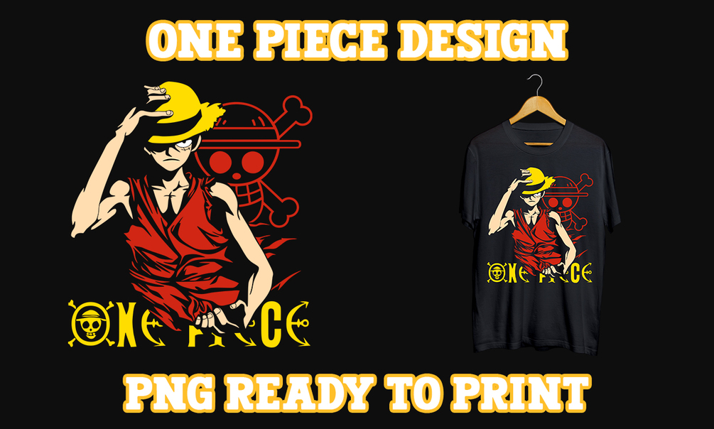 One piece Design Png Ready To Print