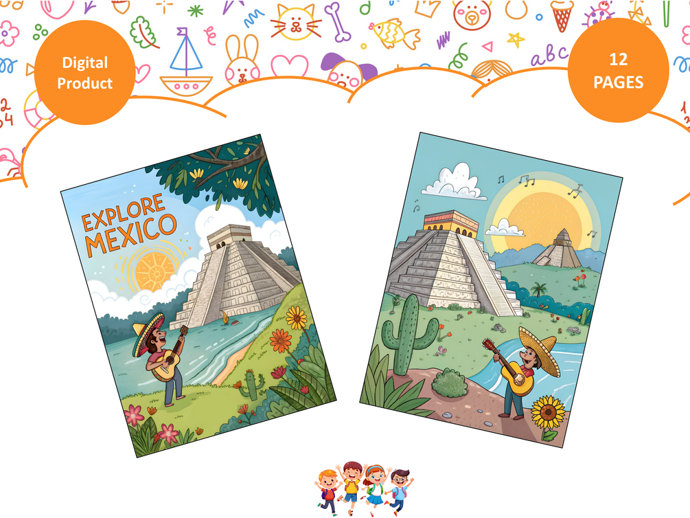 Explore Mexico Coloring Book for Kids – Little Explorers Series