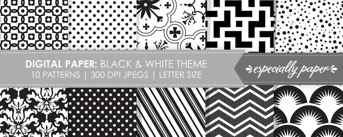Digital Paper, Black & White