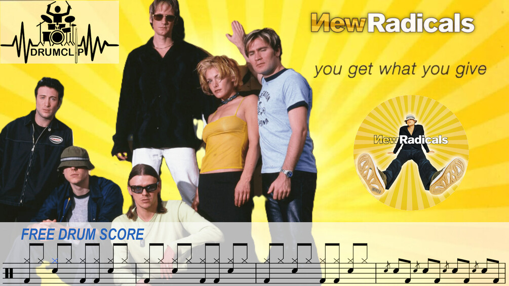 New Radicals - You Get What You Give (Drum Sheet Music)