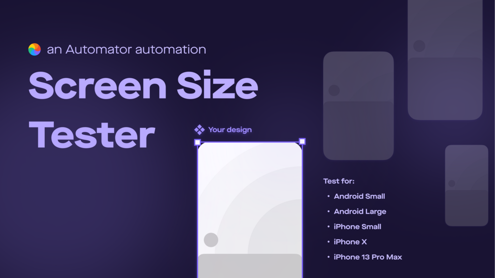Screen Size Tester - Using Automator Figma Plugin