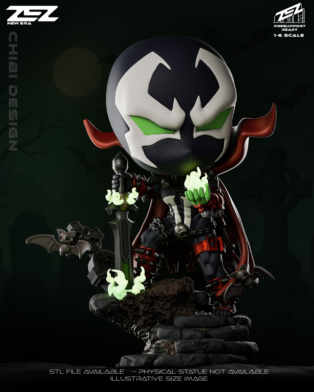 SPAWN CHIBI STL