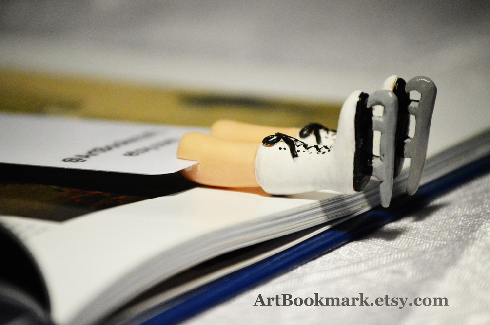 Figure skating bookmark.