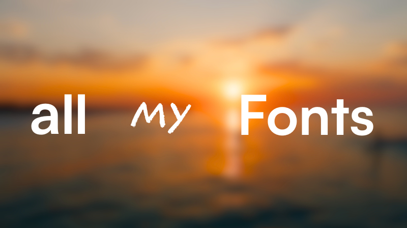 Open for free fonts (1.4m carousel views) - Zak