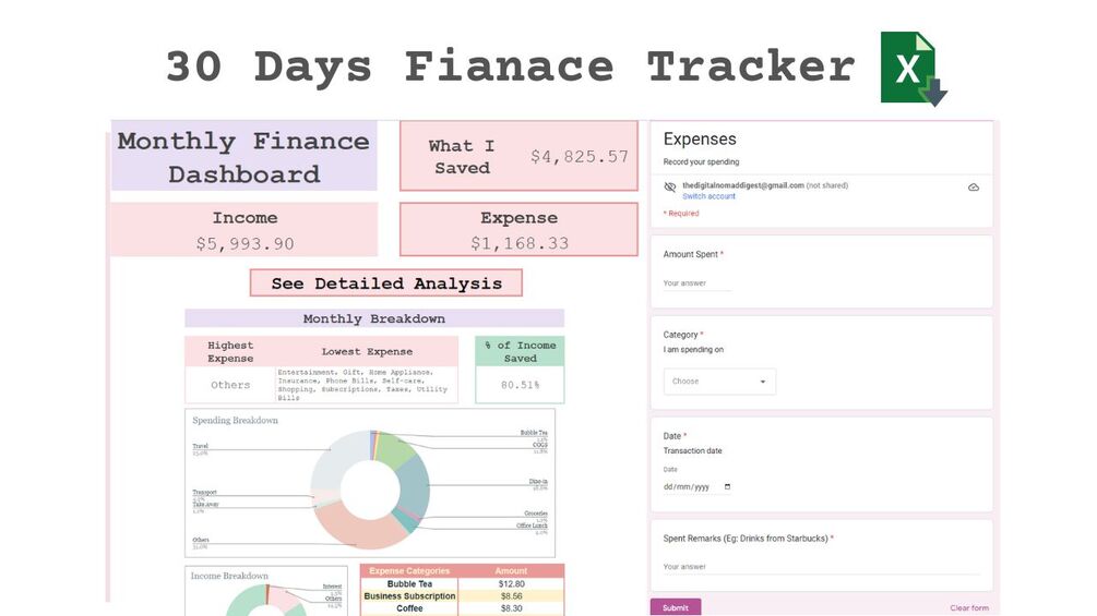 30 Days Finance Tracker (Beginner Friendly)