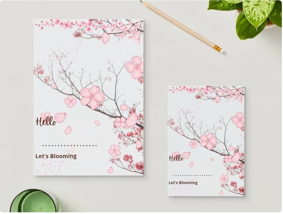 Cherry Blossom Notes – A Calming Printable Journal & Tracker (23 Pages)