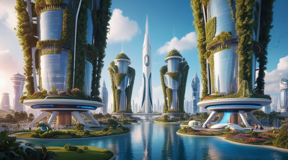 🌿 Discover Utopia: Futuristic Cities with Advanced Technology and ...