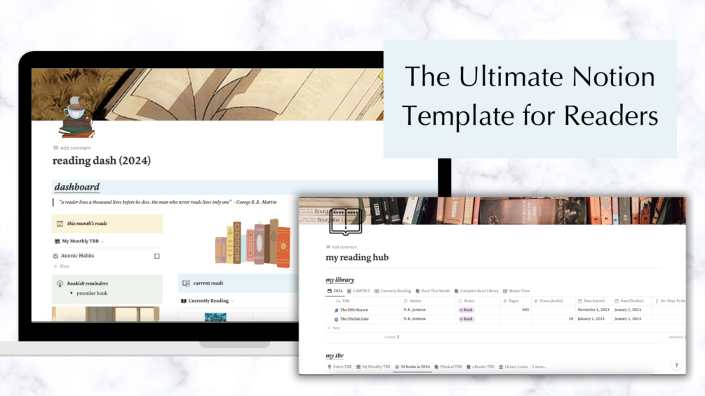 The Ultimate 2024 Reading Tracker: A Notion Template