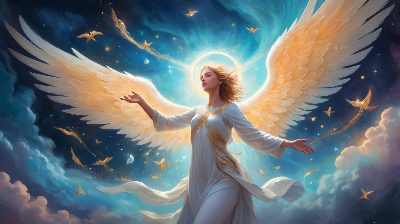 🌟 Heavenly Angels: Ethereal Illustrations of Divine Beings 🌿