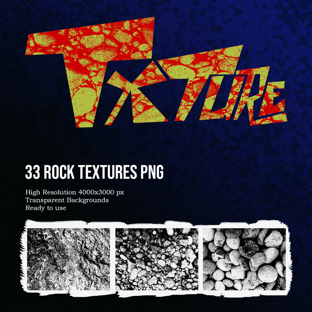 33 Rock Textures PNG