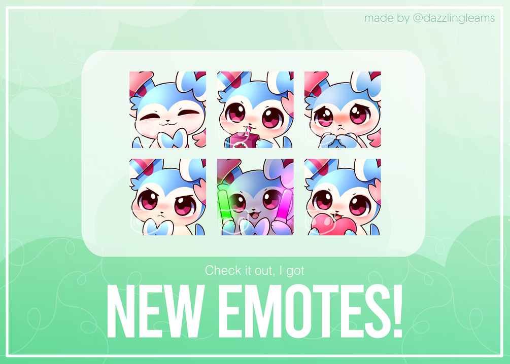 Blue Ribbon Fox Monster Emote Pack