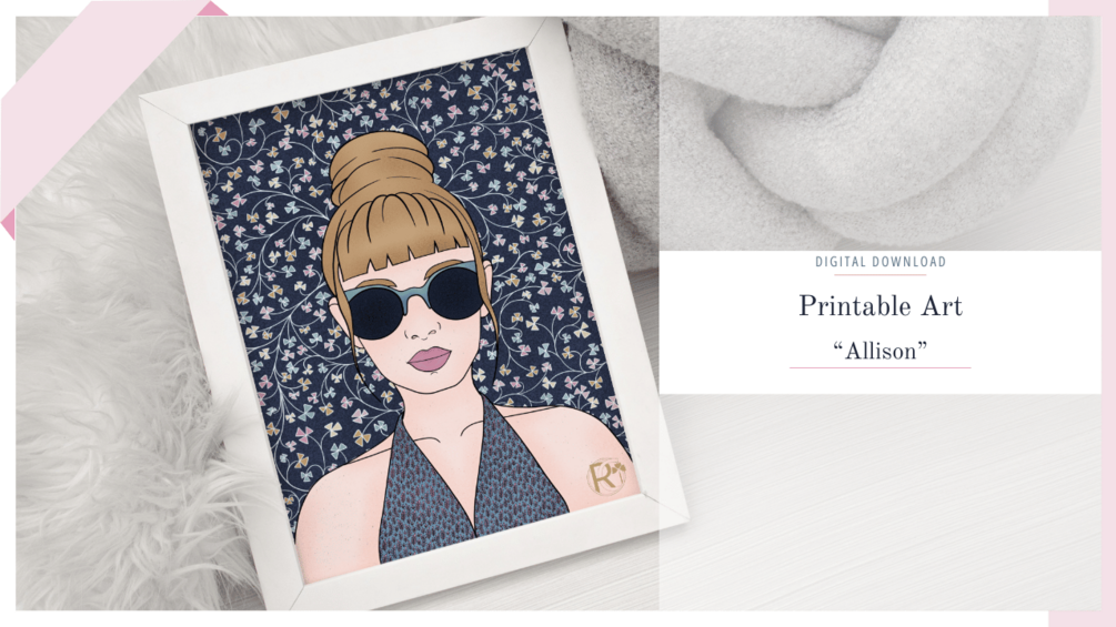 Printable Art - "Allison"