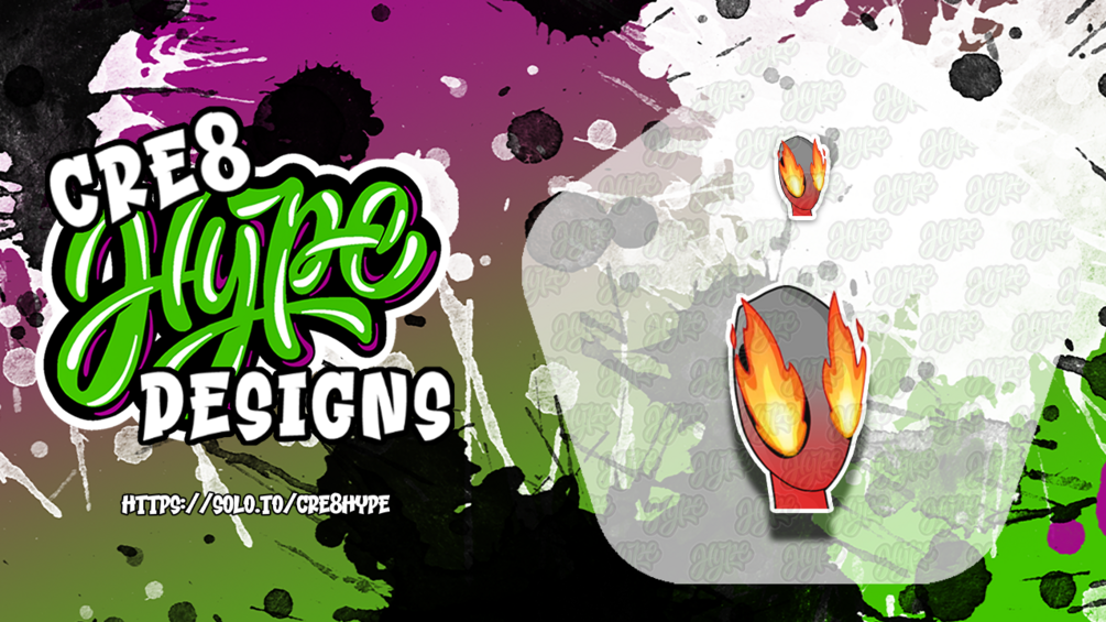 Flaming Eyes Alien Emote