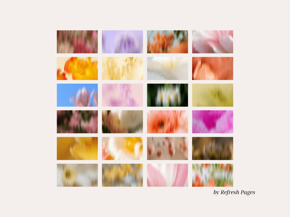 Blurry Florals – Focus Wallpaper Pack