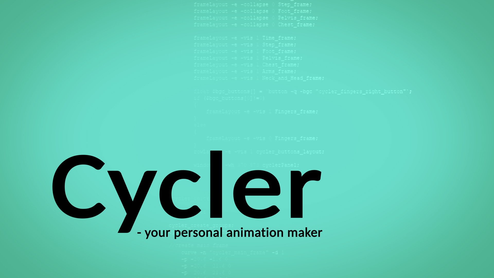 Cycler. Tool for creating adjustable biped walk animation. - Dmitrii ...