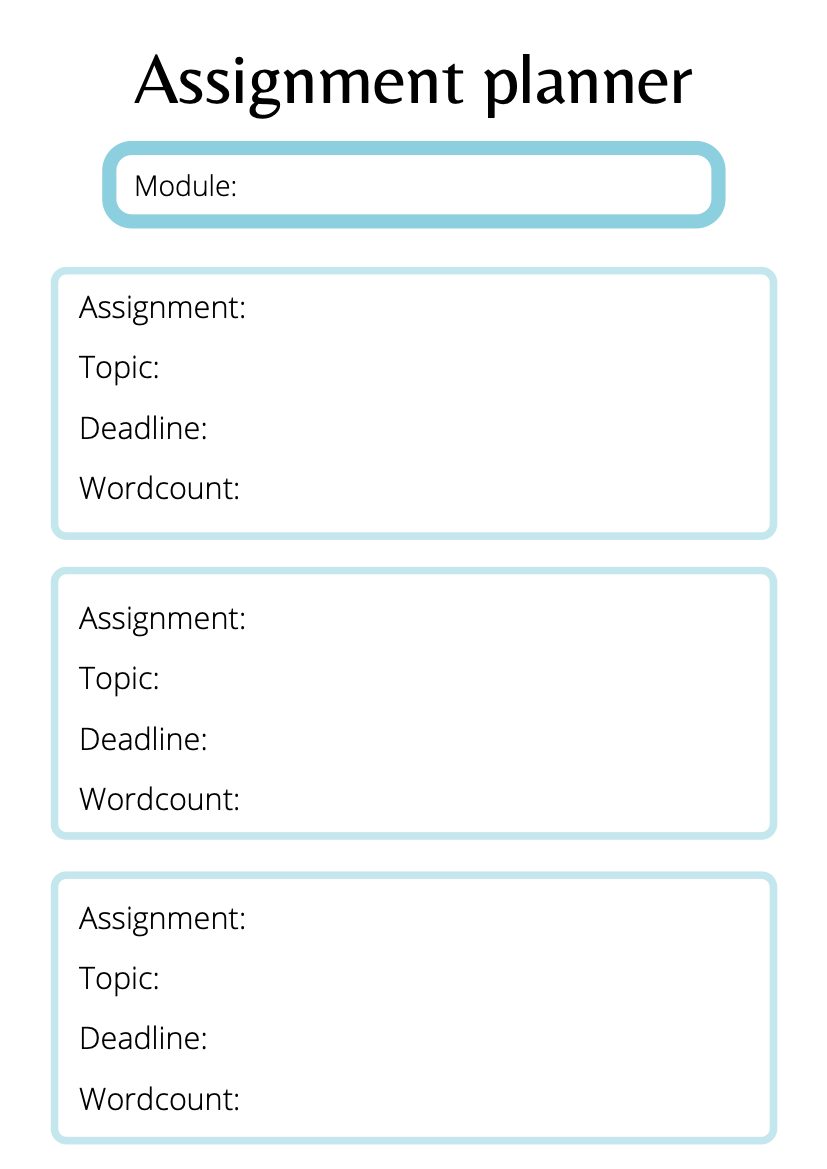 Assignment planner