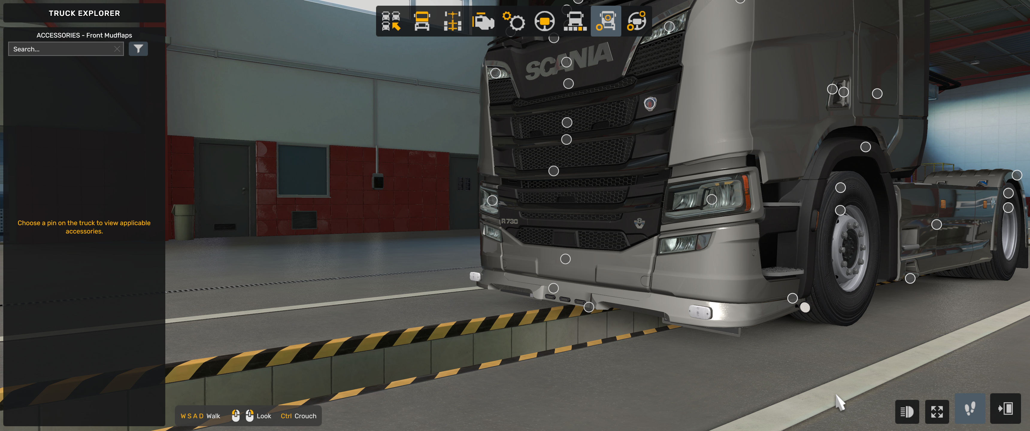 New splitter for Scania NG front bumper - WC007 D3SIGN