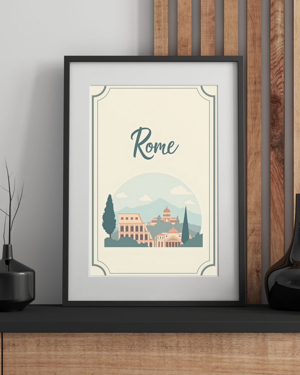 Rome Architecture Printable Poster - Modern Wall Art