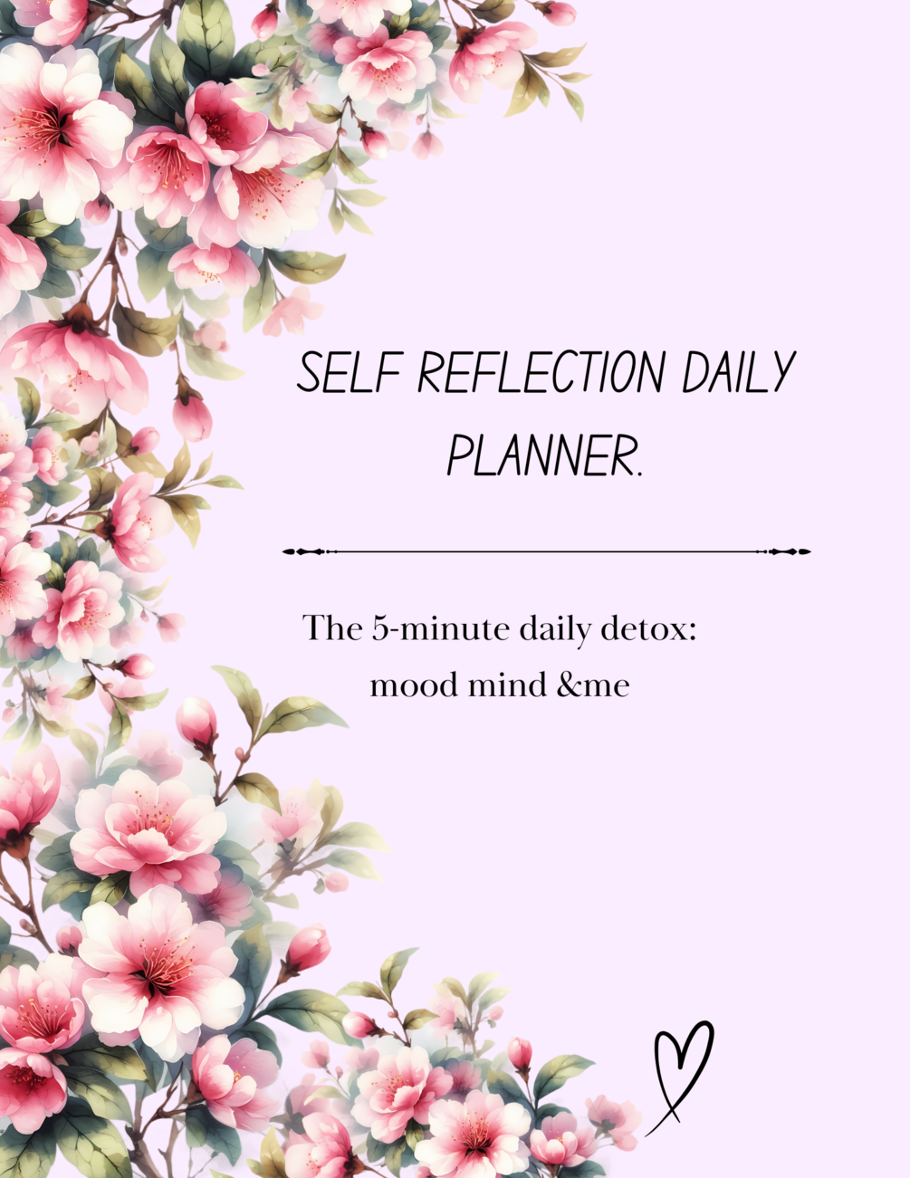 Self Reflection Daily planner