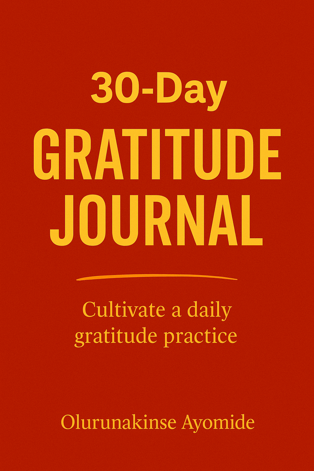 30-days Gratitude Journal