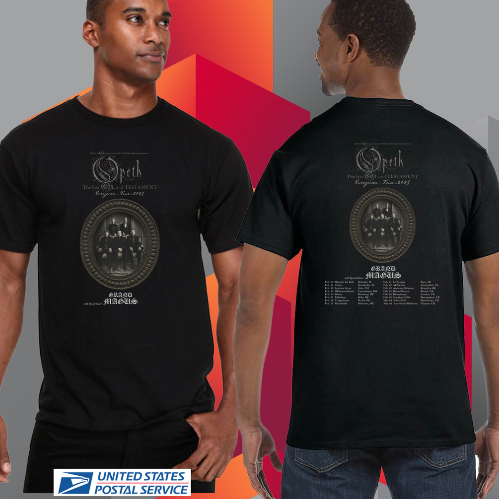 OPETH EUROPE WITH THE LAST WILL AND TESTAMENT TOUR 2025. OPETH. UNISEX ...