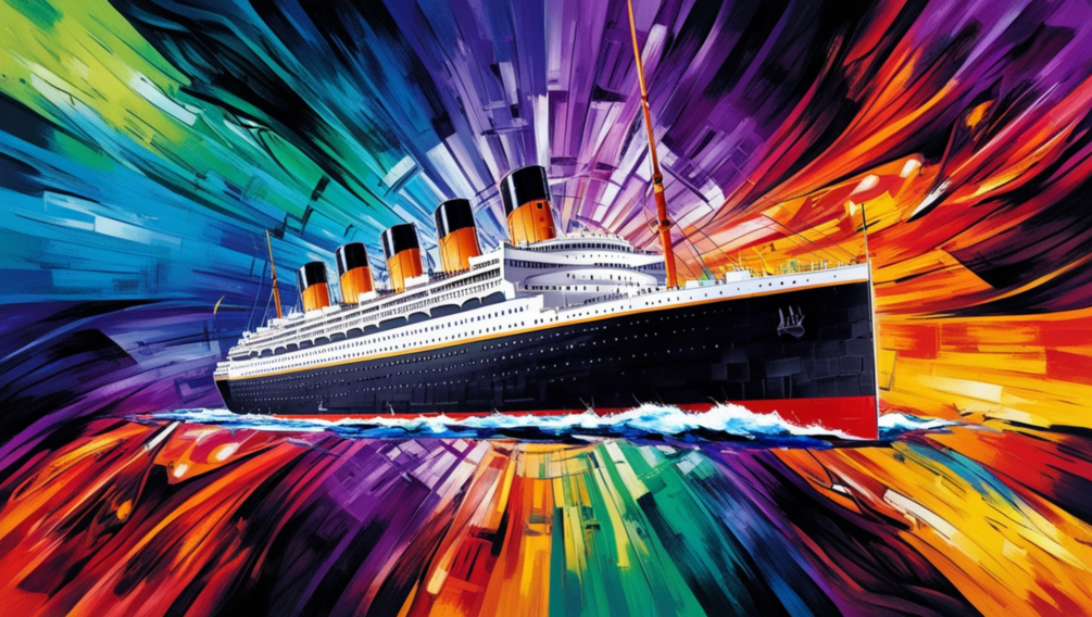 🎨 Abstract Color Art Titanic Ship Collection 🚢
