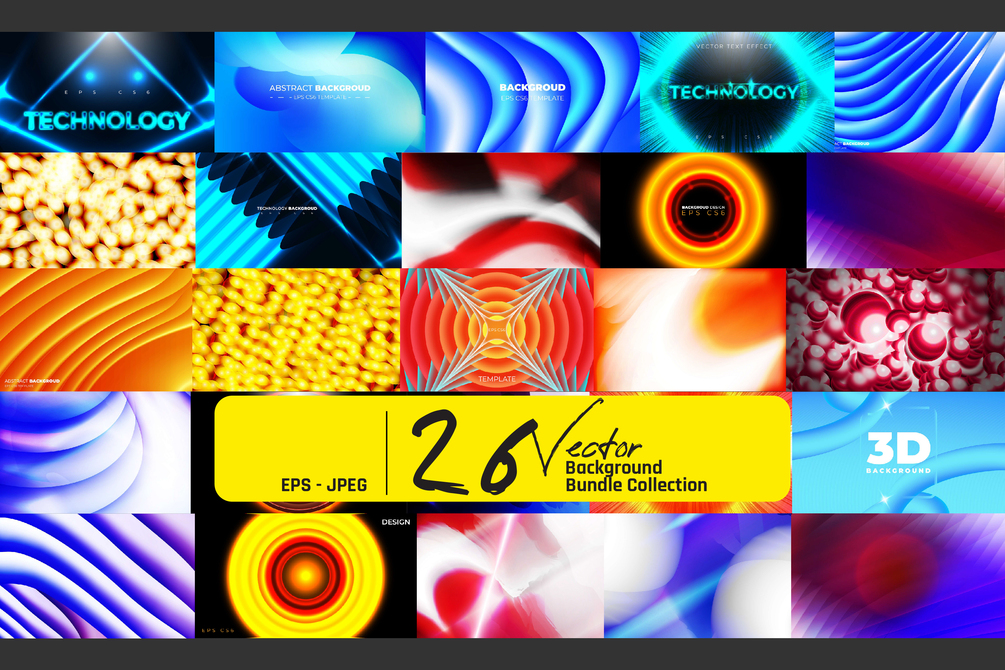 26 Vector Background Design Collection