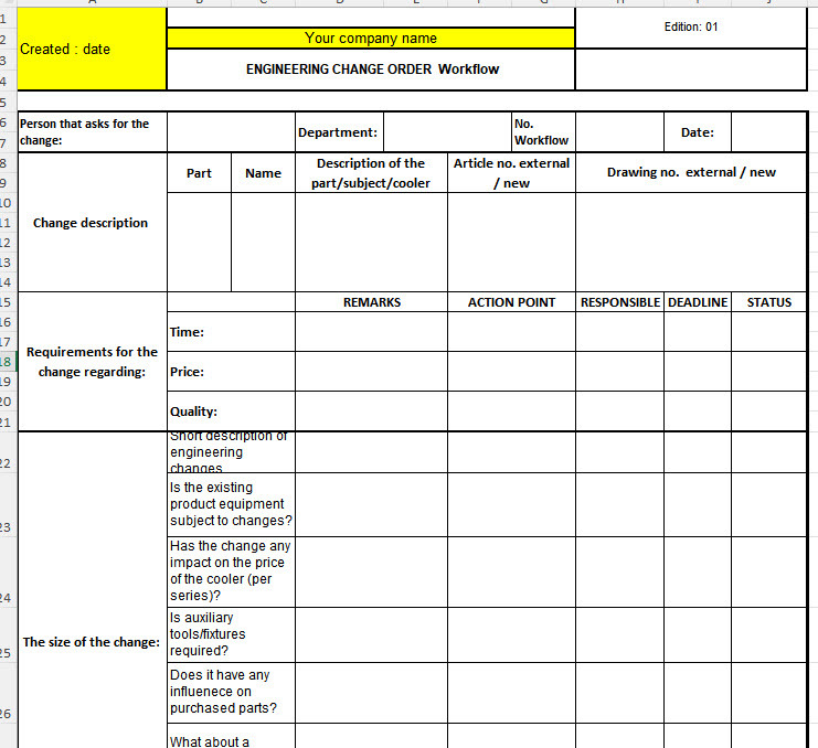 Engineering change management system to your company or small business ...