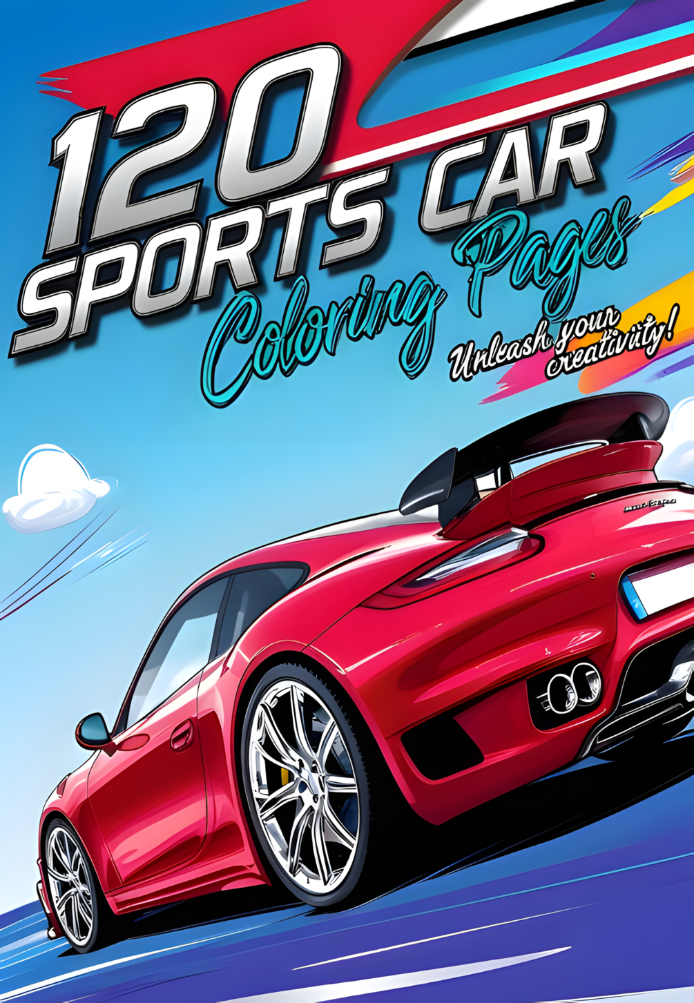 120 Sports Car Coloring Pages