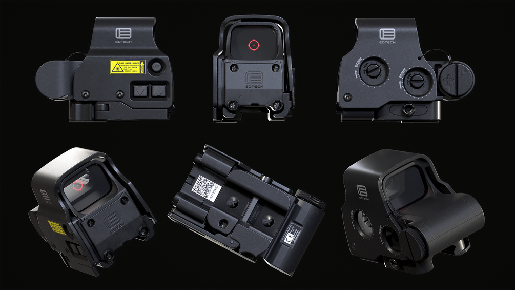 Holographic Weapon Sight Eotech EXPS3 3d model