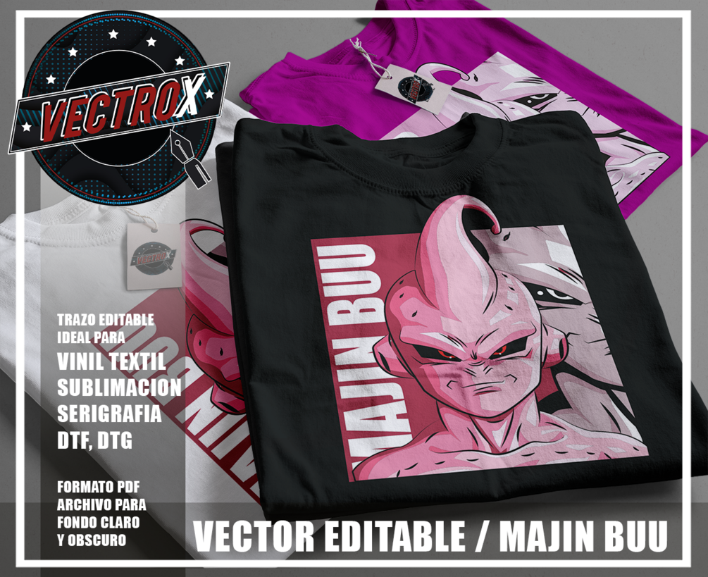 Vector Editable - Majin Buu