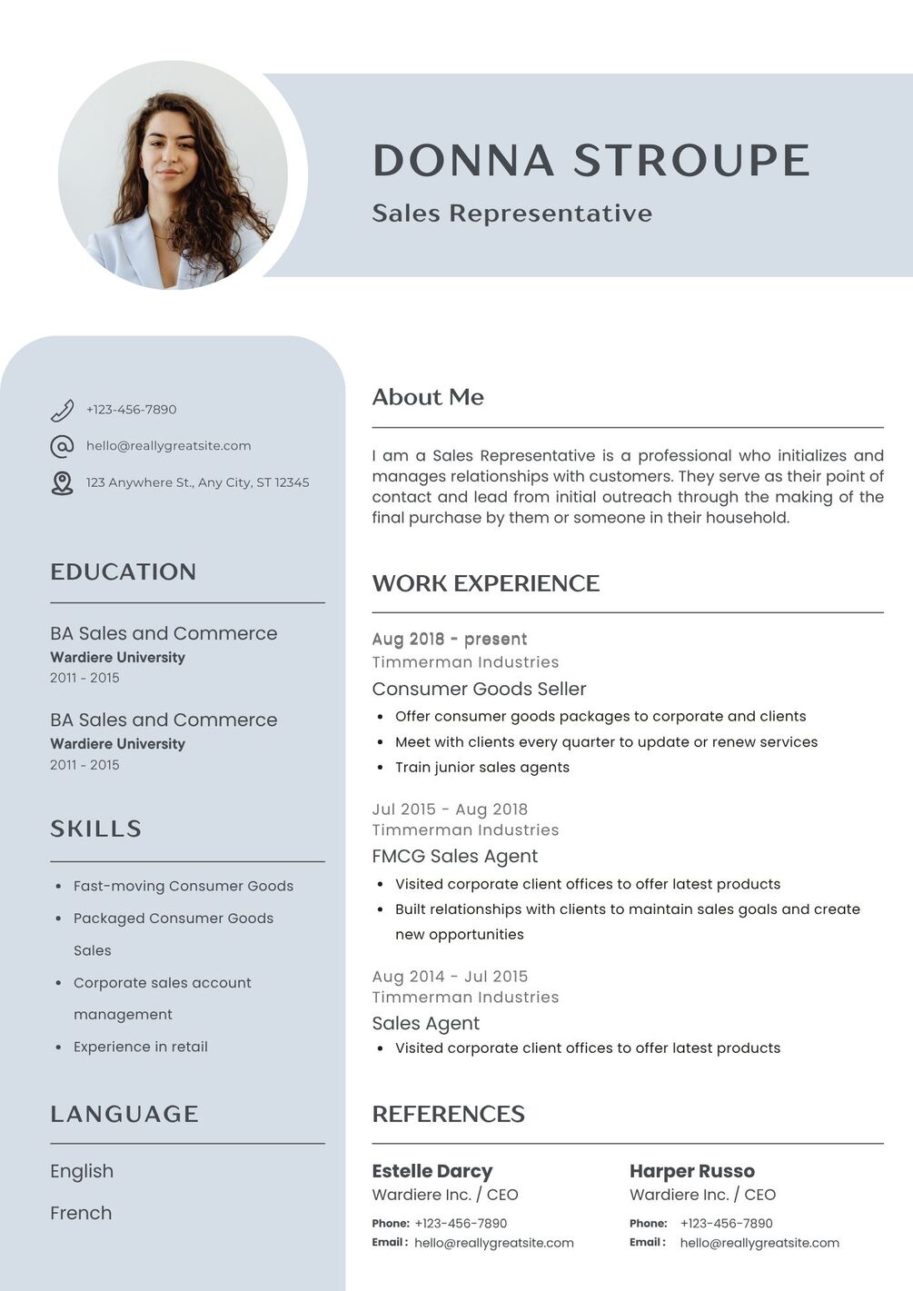Remote Job CV Template (Modern, ATS-Friendly)
