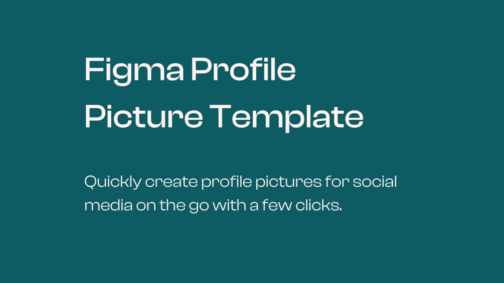 Figma Profile Picture Template
