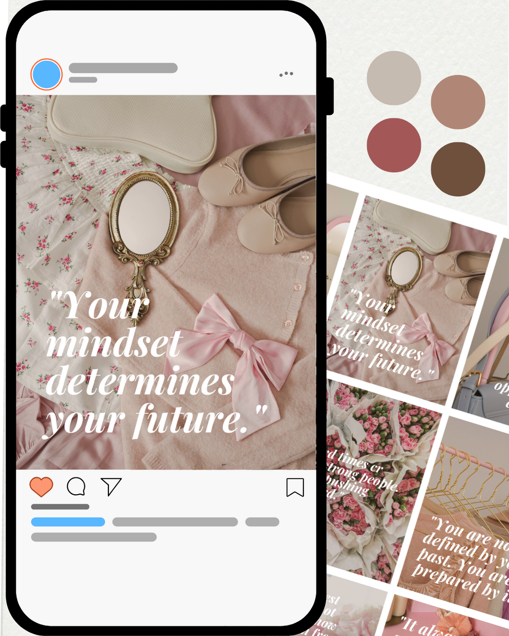 COQUETTE AESTHETIC_30 DAYS MOTIVATIONAL IG CONTENT