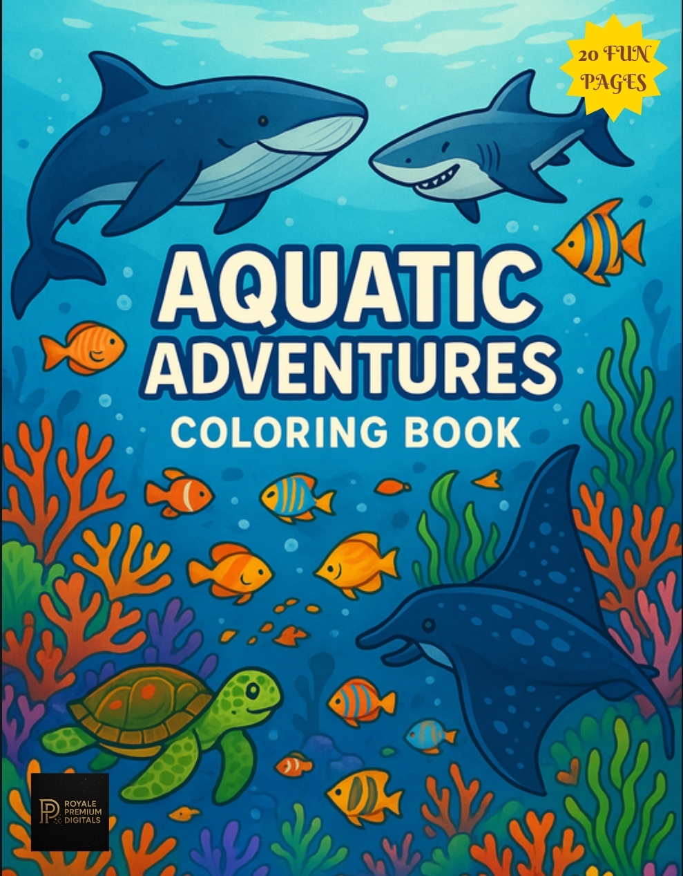Aquatic Adventures – Printable Underwater Coloring Book for Kids