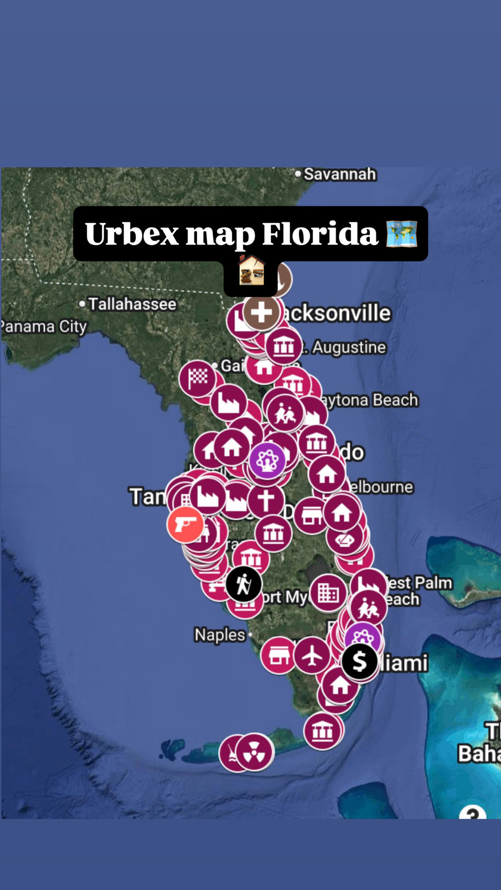 URBEX MAP Florida