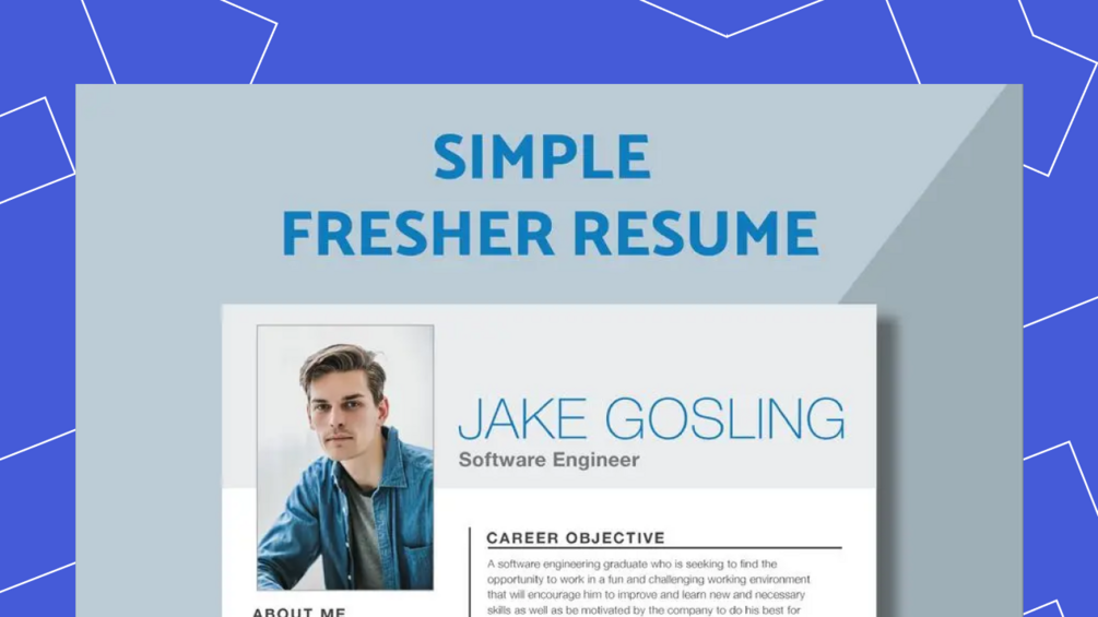 Simple Fresher Resume Template