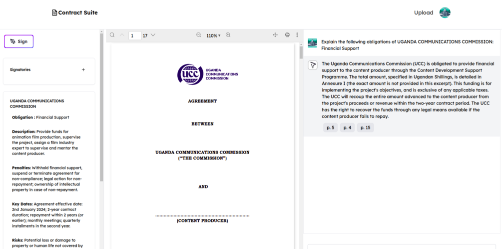 NextJS, Gemini & Supabase Project: ContractSuite: AI contract analysis.
