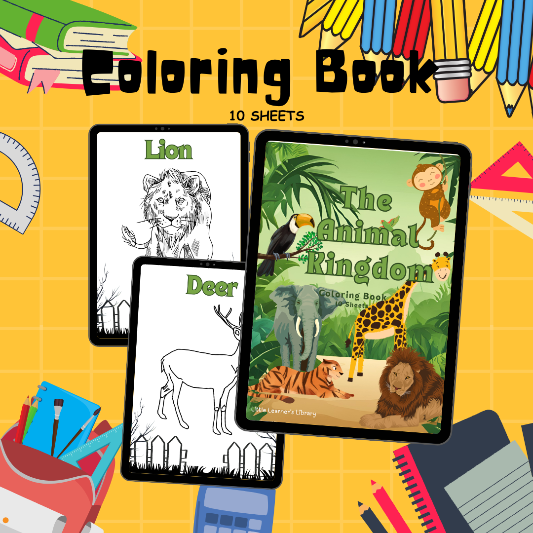 Kiddie Coloring Adventure: Fun & Educational Coloring Books