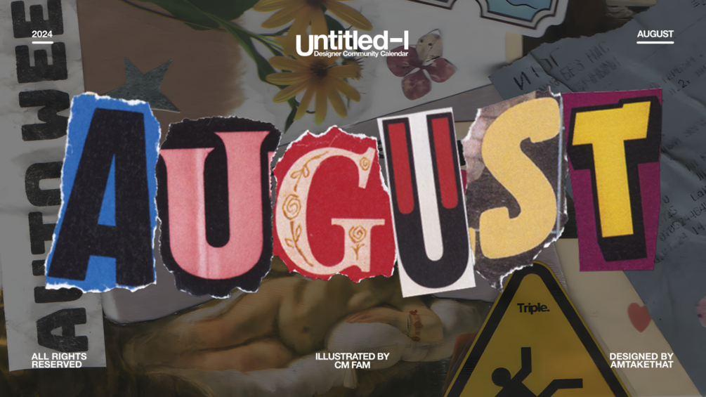 AUGUST Designer Calendar "Untitled-1"