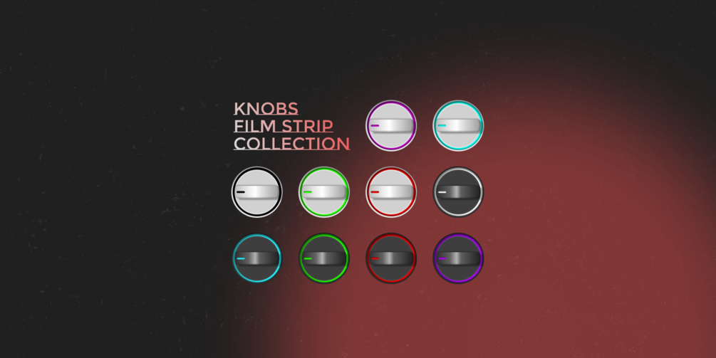 🎛️ Animated Knobs Collection: 10 Striking Film Strip Knobs