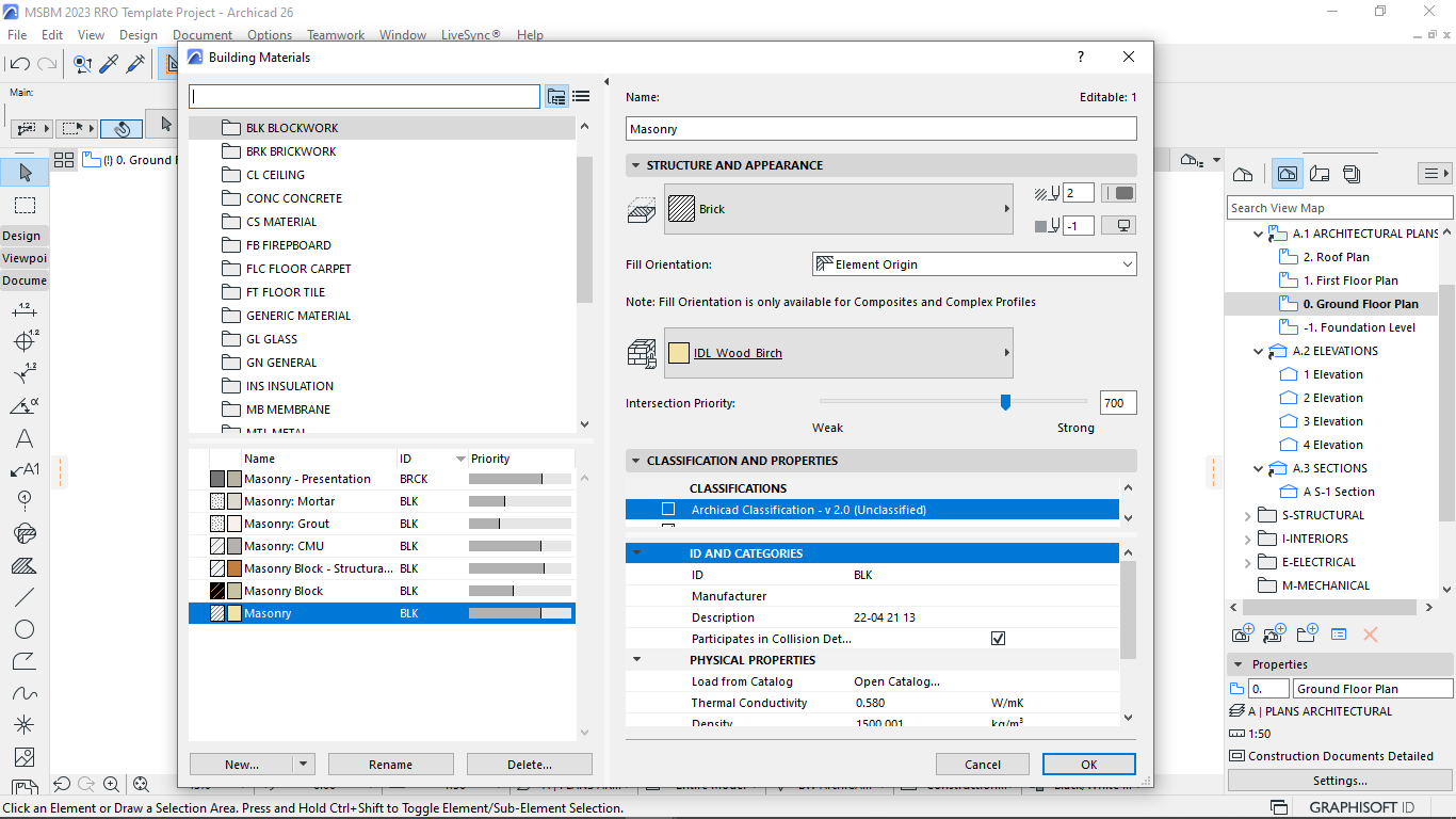 MSBIM 2023 PRO ArchiCAD Template