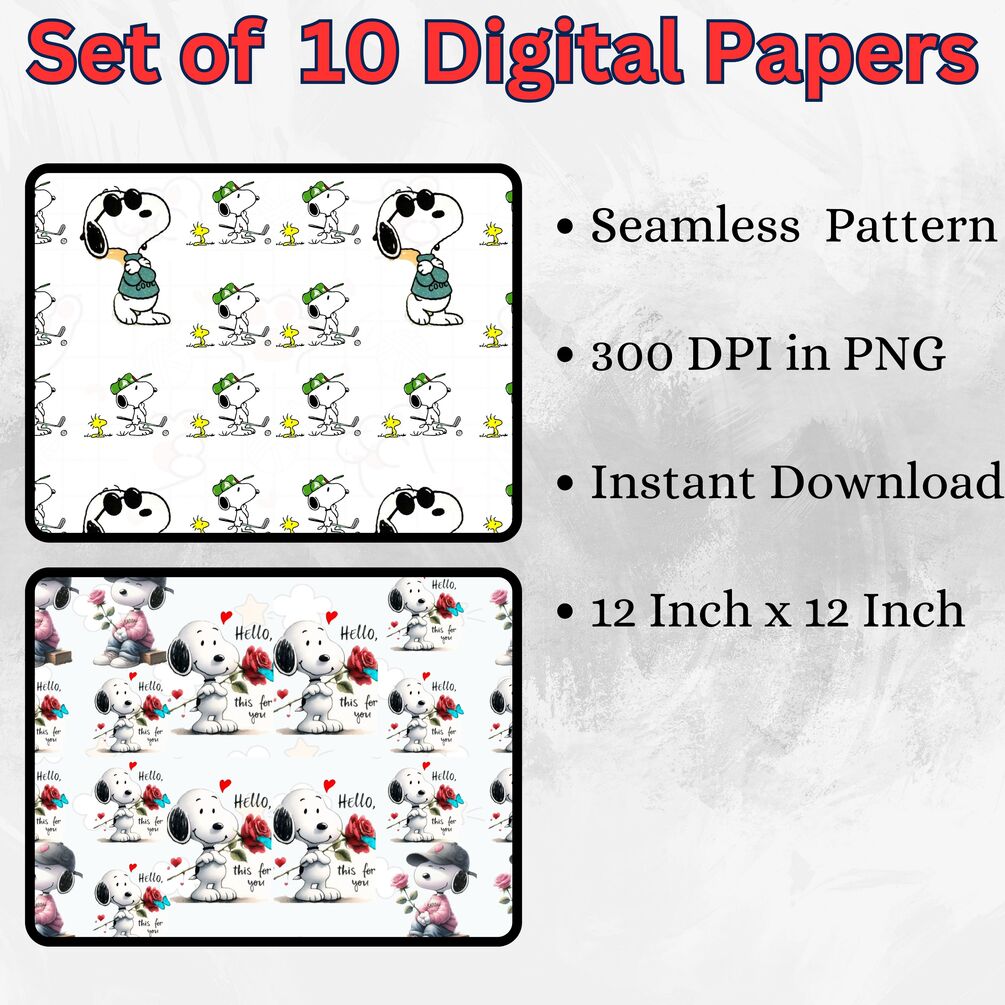Cartoon Digital Seamless Pattern Texture,Digital Download,Journal Print ...