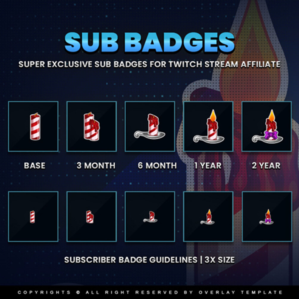 Candle – Sub Badges
